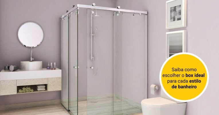 Saiba como escolher o box ideal para cada estilo de banheiro