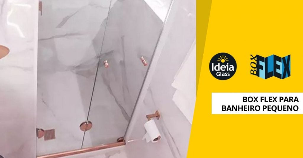 Box Flex para banheiro pequeno
