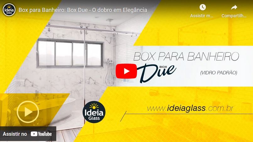 Box para Banheiro: Box Due - O dobro em Elegância - Shorts do Youtube