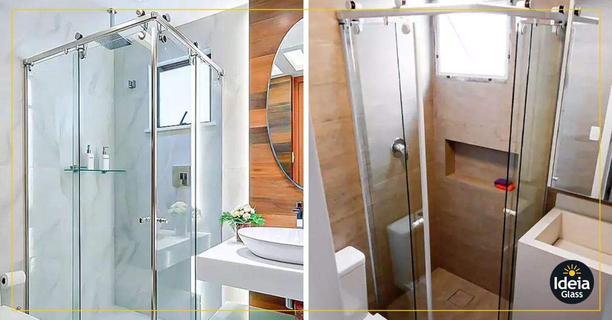 O Canto como Recurso: Maximizando Espaço com um Box de Banheiro de Canto