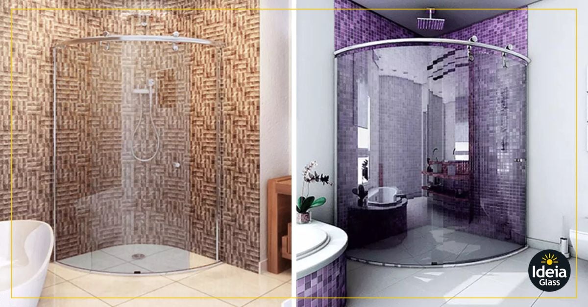 Estética Curva: O Apelo Visual do Box de Banheiro Redondo | Ideia Glass